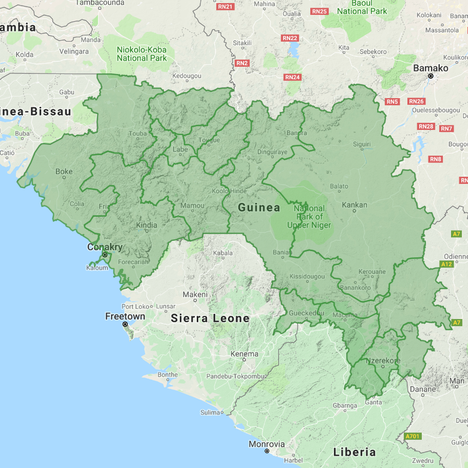 GeoPuzzle - Geographical game of Guinea