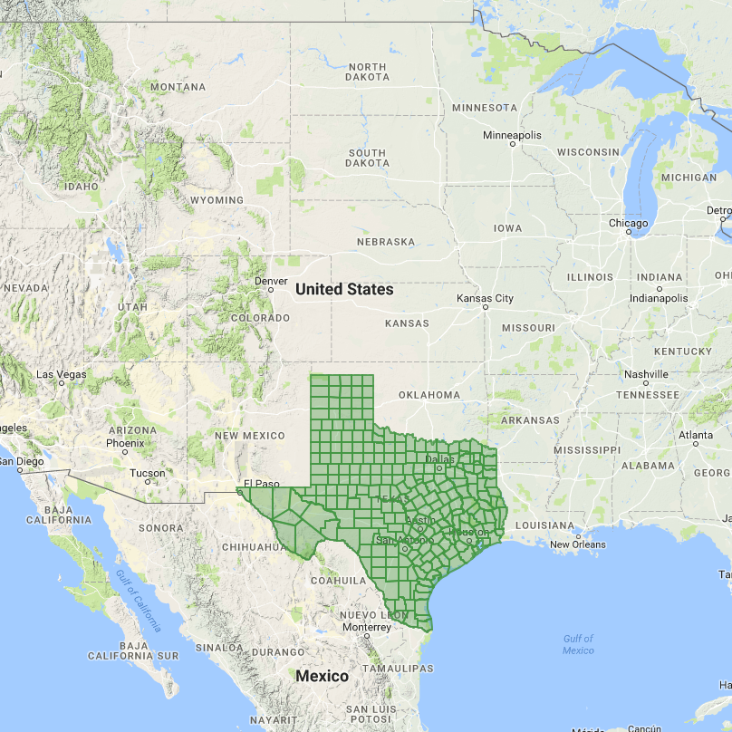 GeoPuzzle - Geographical game of texas