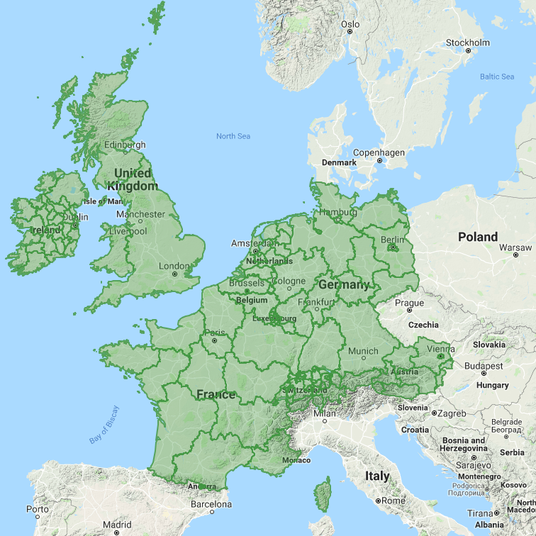 GeoPuzzle - Geographical game of Western Europe