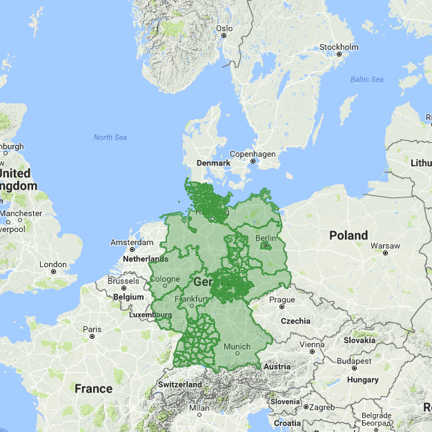 GeoPuzzle - Geographical game of Germany