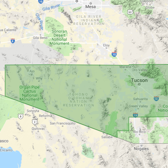 GeoPuzzle - Geographical game of Tucson metro area