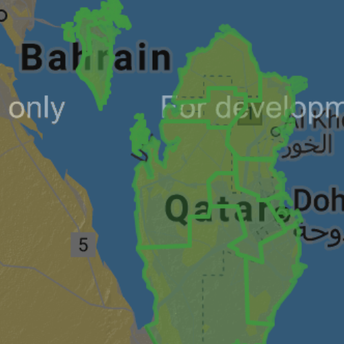 GeoPuzzle - Geographical game of qatar and bahrain