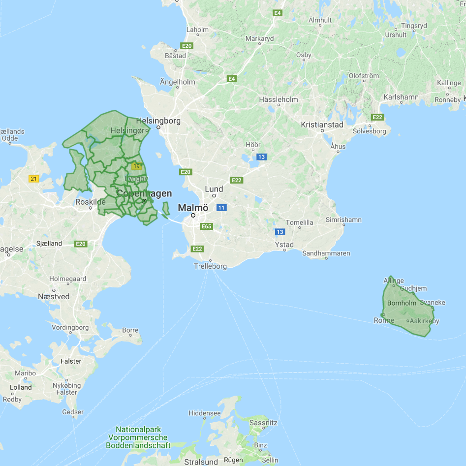 GeoPuzzle - Geographical game of Capital Region of Denmark (Copenhagen ...