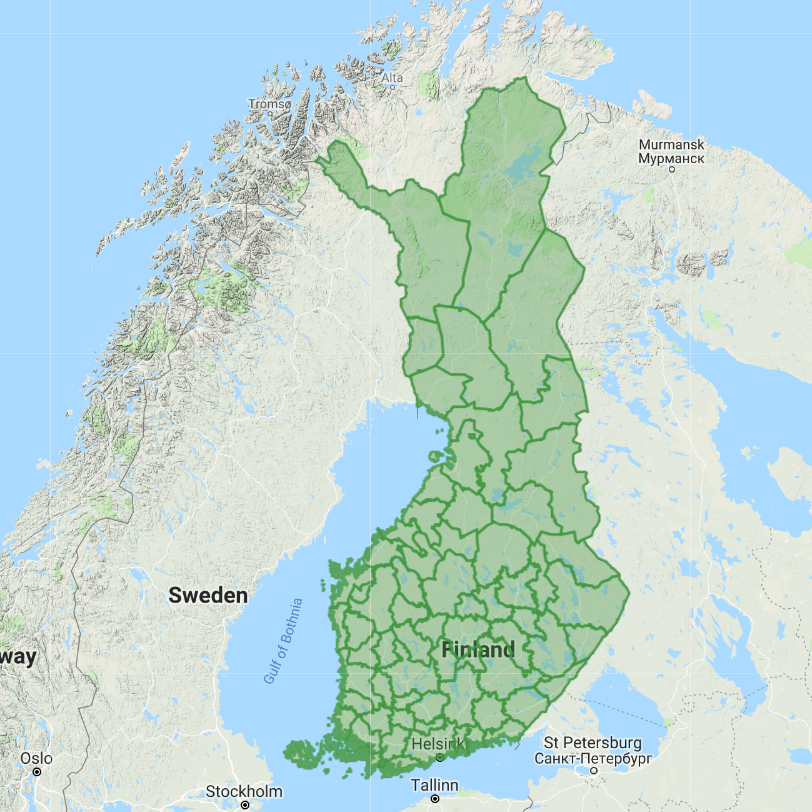 GeoPuzzle - Geographical game of Finland