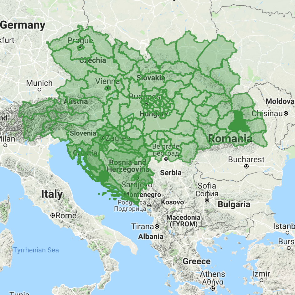 GeoPuzzle - Geographical game of Austria-Hungary