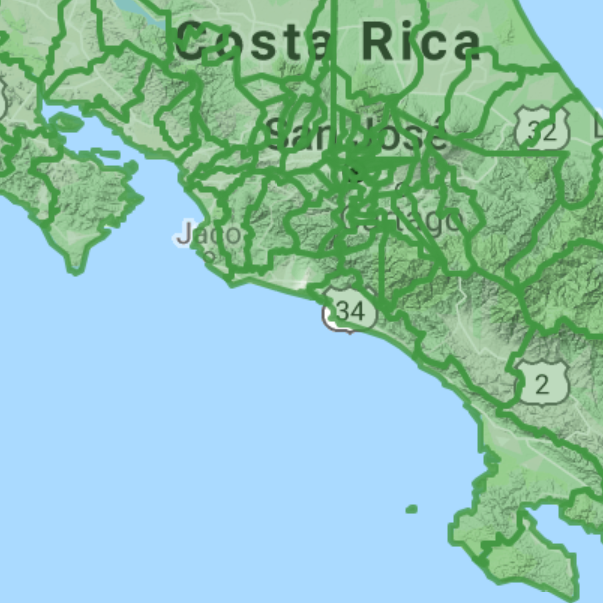 GeoPuzzle - Geographical game of Costa Rica