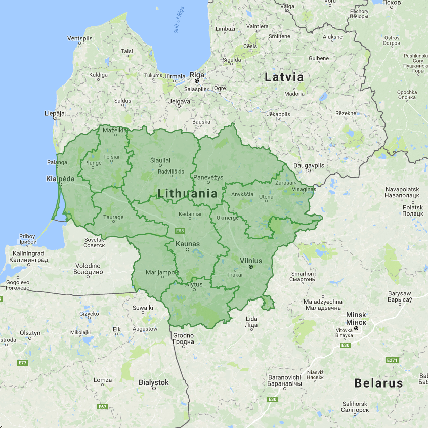 GeoPuzzle - Geographical game of Lithuania