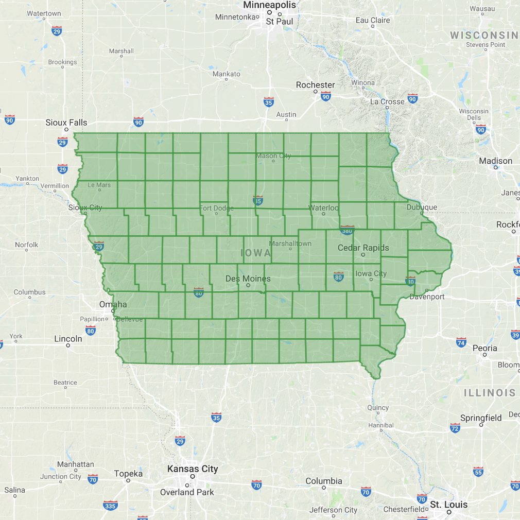 GeoPuzzle - Geographical game of Iowa