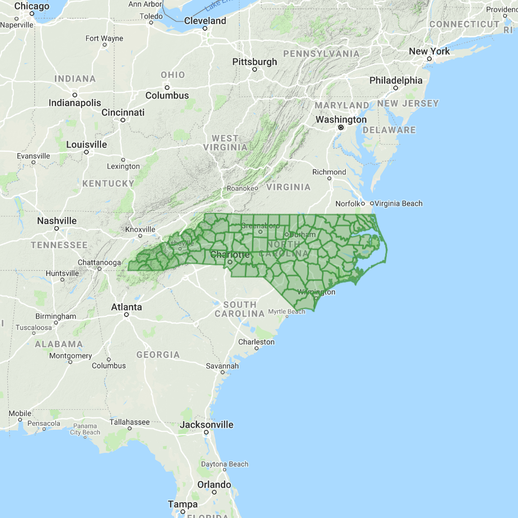 GeoPuzzle - Geographical game of North Carolina
