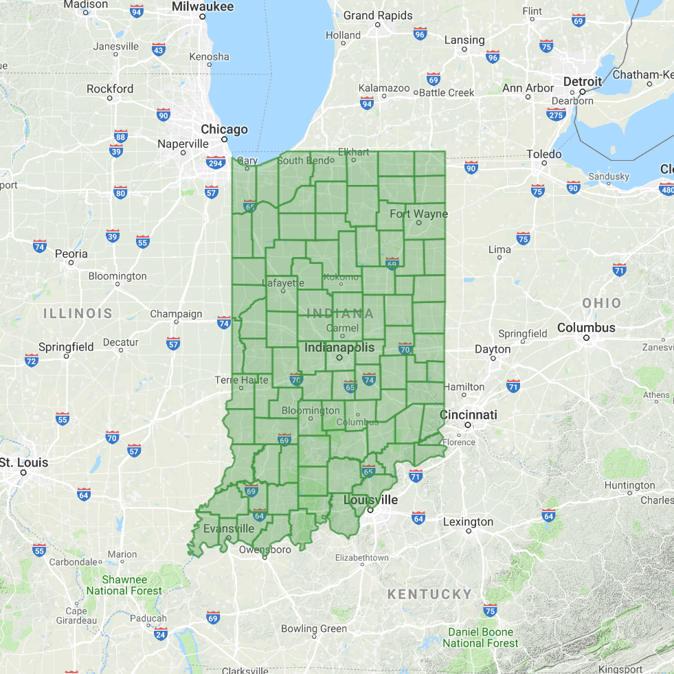 GeoPuzzle - Geographical game of Indiana