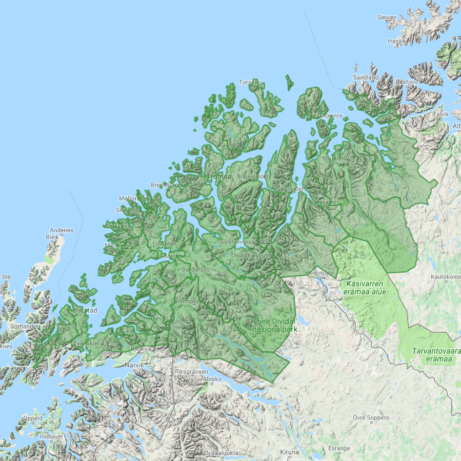GeoPuzzle - Geographical game of Troms, Norway