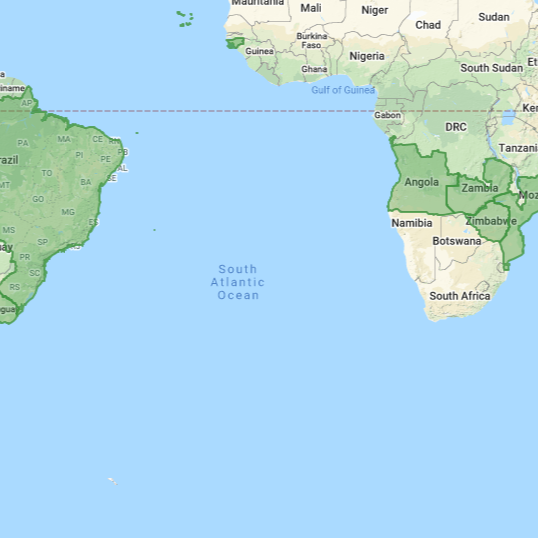 Portugal Colonies World Map