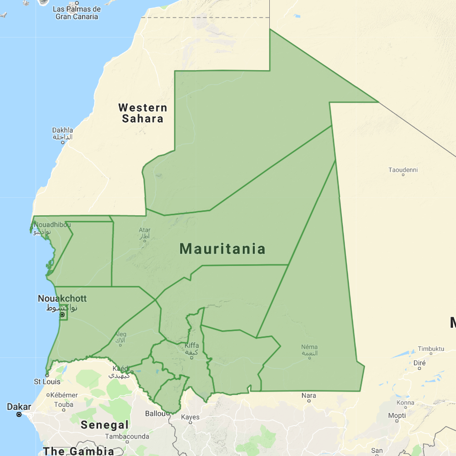 GeoPuzzle - Geographical game of Mauritania