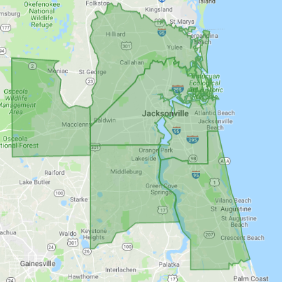 GeoPuzzle - Geographical game of Jacksonville metro area