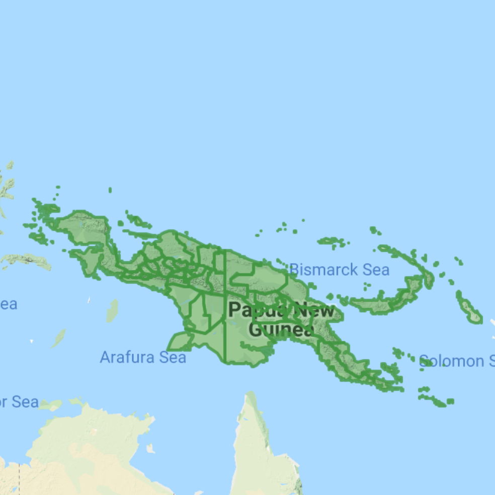 GeoPuzzle - Geographical game of New Guinea