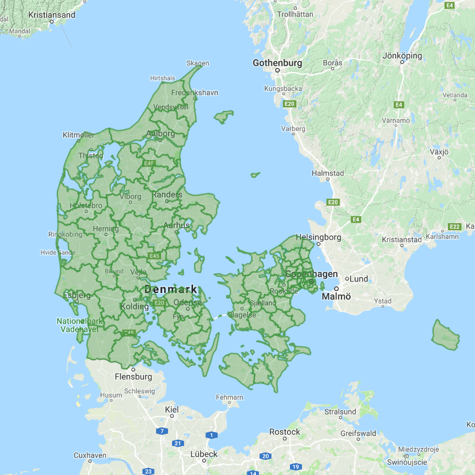 GeoPuzzle - Geographical game of Denmark