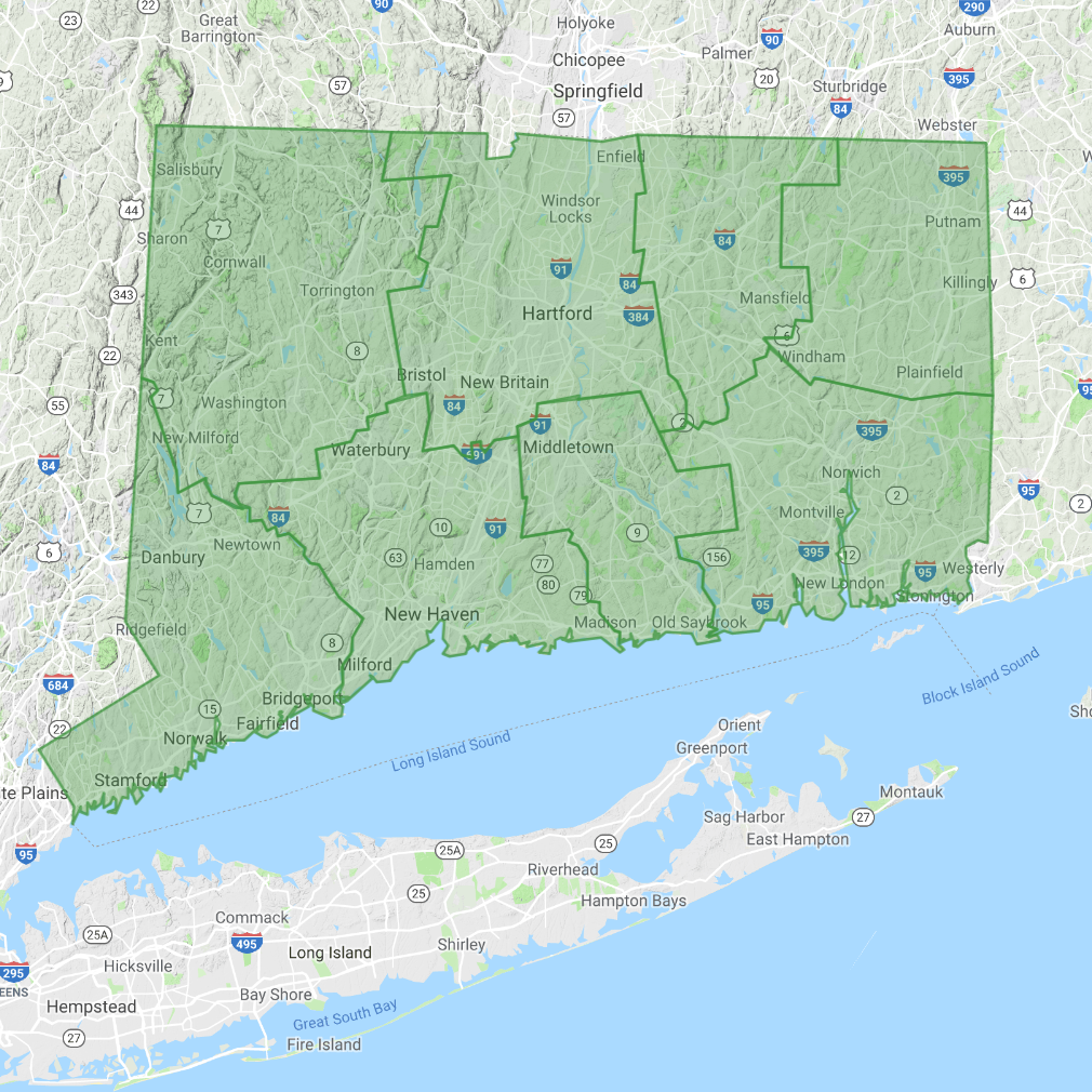 GeoPuzzle - Geographical game of Connecticut