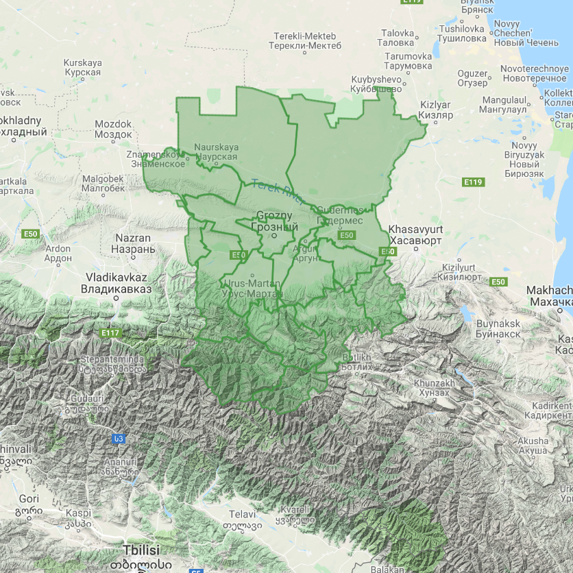 GeoPuzzle - Geographical game of Chechen Republic